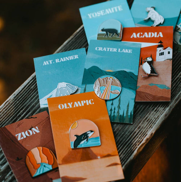 Good & Well Supply Co. - Yellowstone National Park Enamel Pin – Go Slo ...