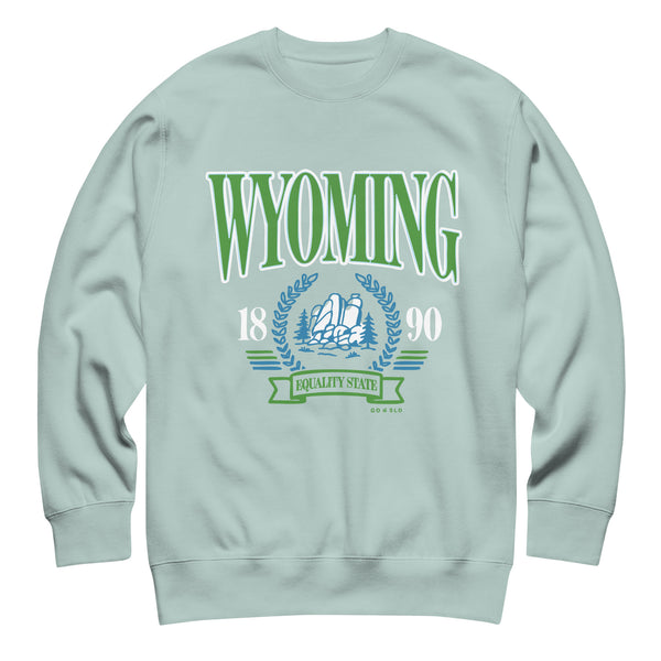 Gals' Relaxed Wyo Throwback Crew Sweatshirt – Go Slo Apparel